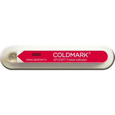 SpotSee™ ColdMark™ Temperature Indicators, 10°C/50°F, 100/Box ...