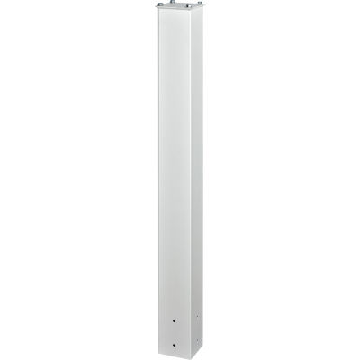 In-Ground Steel Mounting Post 43"H White