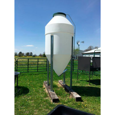 Plastic Storage Silo 2 Tons with 10 Gauge Galvanized Steel Frame UV ...