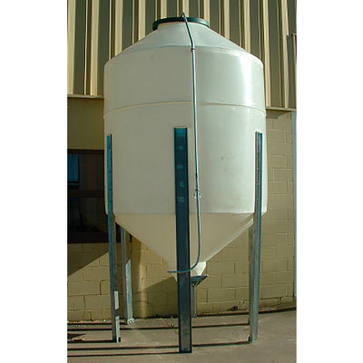 Plastic Storage Silo 4 Tons with 10 Gauge Galvanized Steel Frame UV ...