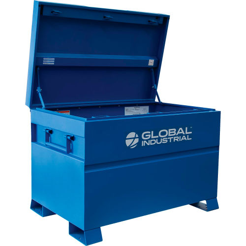 Global Industrial™ Job Site Chest, 28 Cu. Ft., Steel, Blue