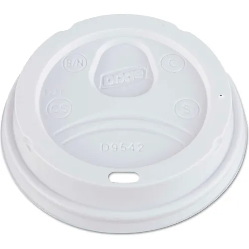 Dixie DIX D9542 -Drink Thru Lids, For 12 & 16 Oz. Paper Cups, White ...