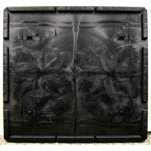 Monoflo Folding Bulk Shipping Container Lid BC4845LID - 48"L x 45"W Black