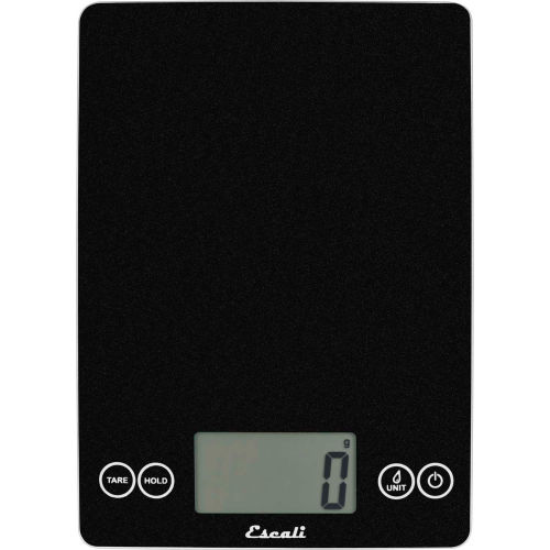 Escali Arti Glass Digital Scale, Black Obsidian