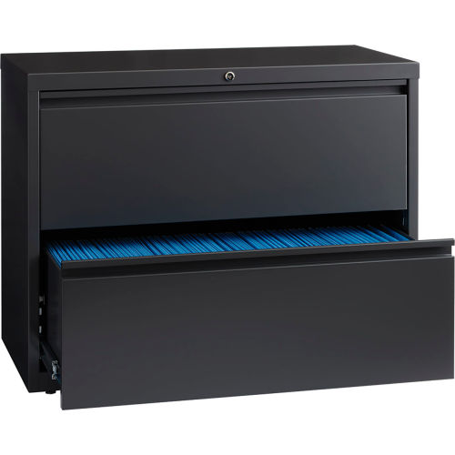 Hirsh Industries® HL10000 Series® Lateral File 36" Wide 2-Drawer - Charcoal