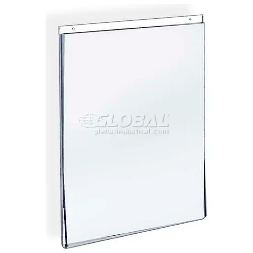 Global Approved 162714 Vertical Wall Mount Acrylic Sign Holder, 8.5" x ...