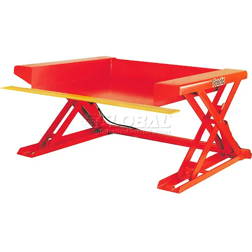 PrestoLifts™ Floor Level Powered Lift Table XZ50-20F Foot Control 2000 Lb