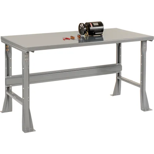 Global Industrial™ Workbench with Flared Leg, 72 x 30", Steel Square Edge