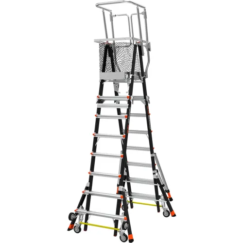 Little Giant® Aerial Safety Cage 8'-14' W/ Click Casters - 18515-240