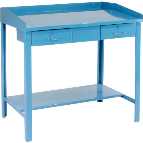 Global Industrial™ Extra-Wide Shop Desk W/ 2 Drawers, Sloped Surface ...