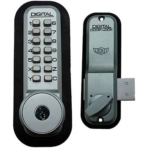 Lockey Digital Door Lock 2200 Surface/Rim Mount with Key Override ...