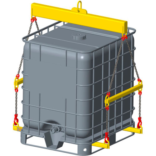 M&W IBC Tote Lift Beam, Yellow - 5000 Lb. Capacity