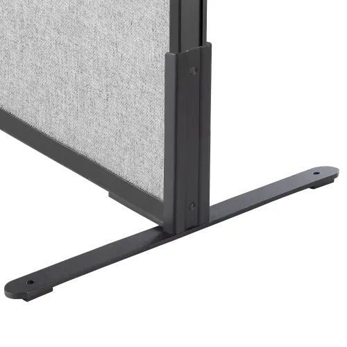 Interion 8"H T-Leg Bracket for Office Partition Panels, Black (1 Pair ...