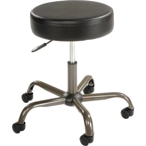 Interion® Antimicrobial Medical Stool - Vinyl - Black