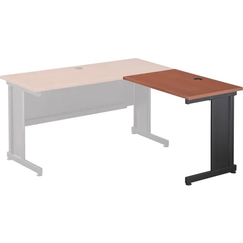 Interion® 36"W Right Handed Return Table, Cherry