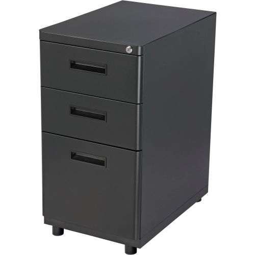 Interion® Pedestal Box File Cabinet, 3 Drawers, 16"W x 20"D x 29"H ...