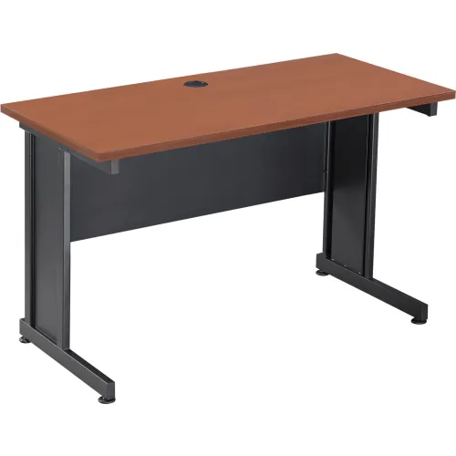 Interion® Traditional Office Desk, 48"W x 24"D x 30"H, Cherry - Office ...