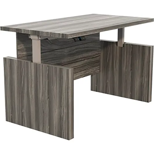 Safco® Aberdeen Height-Adjustable Desk, Conference Front Top & Base, 36 ...