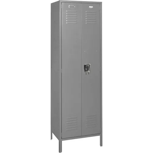 Penco® Vanguard 1-Tier 2 Door Executive Locker w/ Legs, 24"W x 18"D x ...