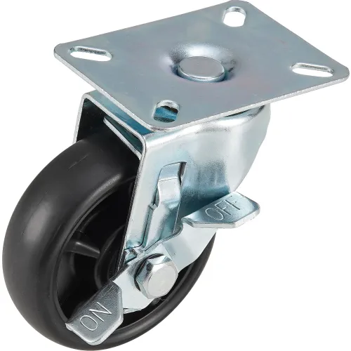 4" Casters w/ Brakes For Nexel® Merchandisers, Refrigerators & Freezers
