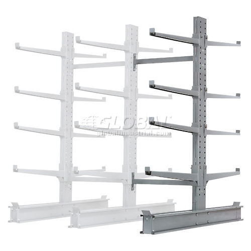 Global Industrial™ Double Sided Cantilever Rack Add-On, 2" Lip, 48"Wx65 ...