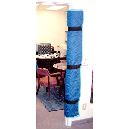 American Moving Supplies Padded Blue Quilted Fabric Door Jamb Protector ...