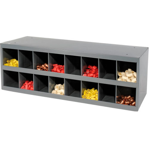 Durham Steel Storage Parts Bin Cabinet 353-95 Open Front - 16 Compartments