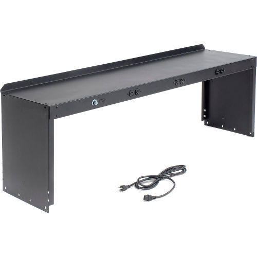Global Industrial™ Steel Power Riser, 60"W x 15"D, Black