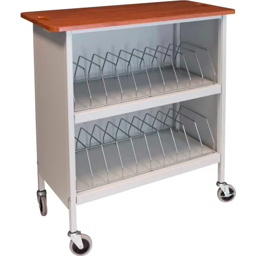 Omnimed® Artisan Cabinet Chart Rack, 20 Binder Capacity, Cherry Top ...