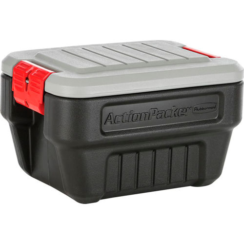 Rubbermaid® ActionPacker™ Lockable Storage Box 8 Gallon 20 x 14-5/8 x ...