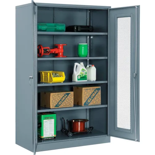 Global Industrial™ Storage Cabinet With Expanded Metal Door Unassembled ...