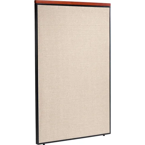 Interion® Deluxe Office Partition Panel, 48-1/4"W x 97-1/2"H, Tan
