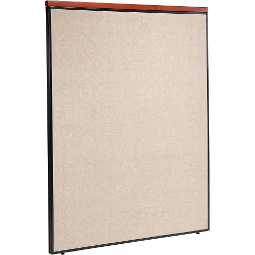 Interion® Deluxe Office Partition Panel, 60-1/4"W x 97-1/2"H, Tan