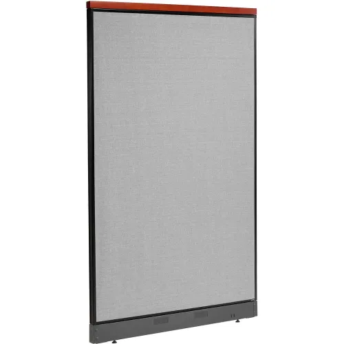 Interion® Deluxe Non-Electric Office Partition Panel with Raceway, 48-1 ...