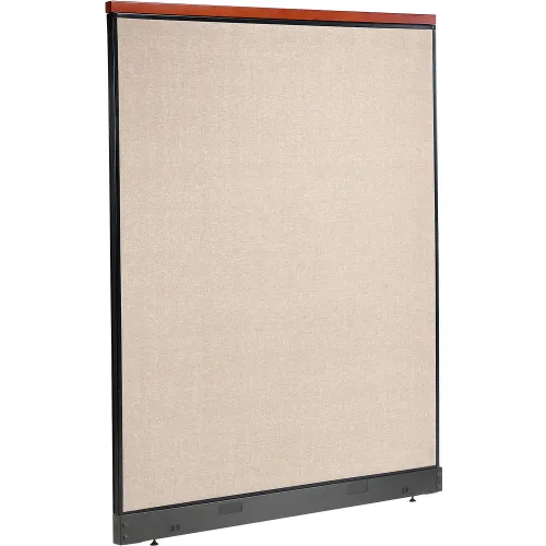 Interion® Deluxe Office Partition Panel with Pass Thru Cable, 60-1/4"W ...