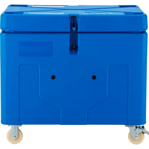 Global Industrial™ Dry Ice Storage Container with Lid & Casters, 43"L x ...