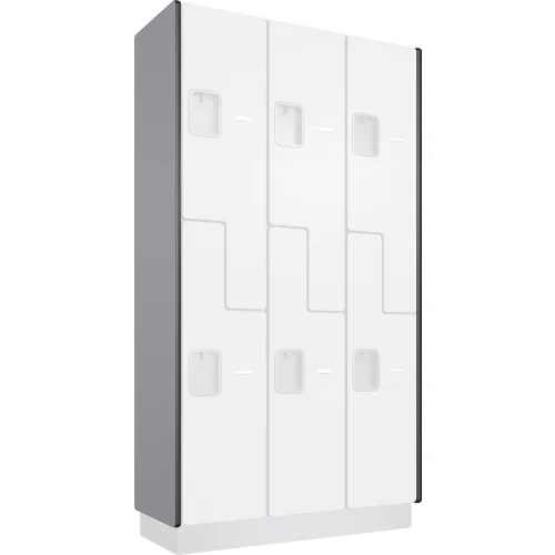 Optional Side Panel for Global Industrial™ Wood Lockers, Gray