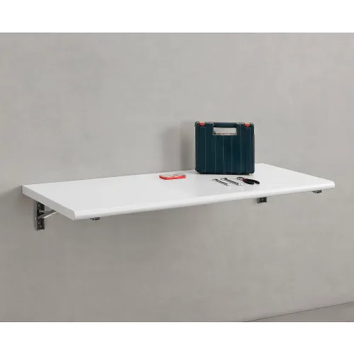 Global Industrial™ Folding Wall Mount Workbench, 60 x 24", 5/8" Plastic ...