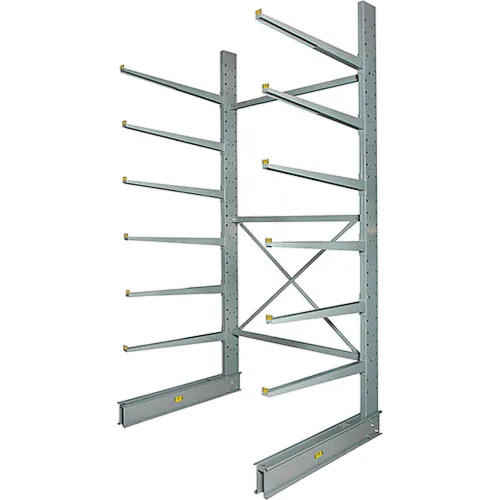 Global Industrial™ Single Sided Cantilever Rack Starter, 2" Lip 48"Wx45 ...