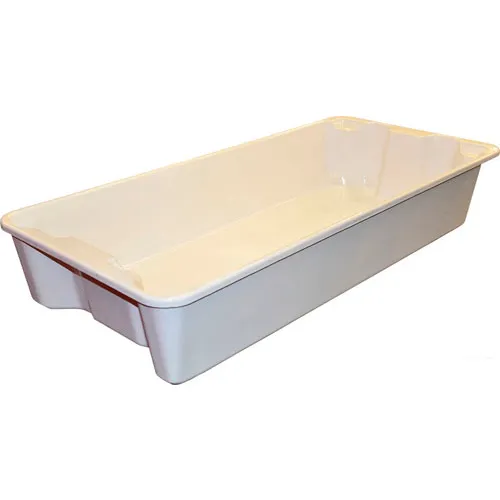 MFG Tray Molded Fiberglass Nest & Stack Tote with Wire, 42-1/2"L x 20"W ...