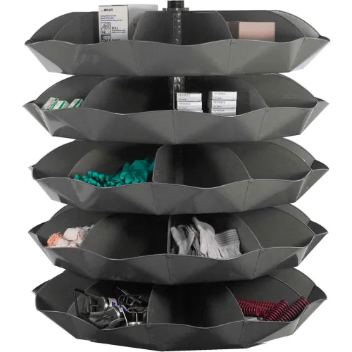 Durham 58" Diameter Rotabin® Revolving Parts Storage Shelving Center ...