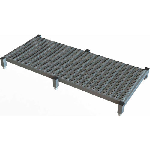 59 X 24 Inch Adjustable Height Steel Work Platform - 5"H To 8"H ...
