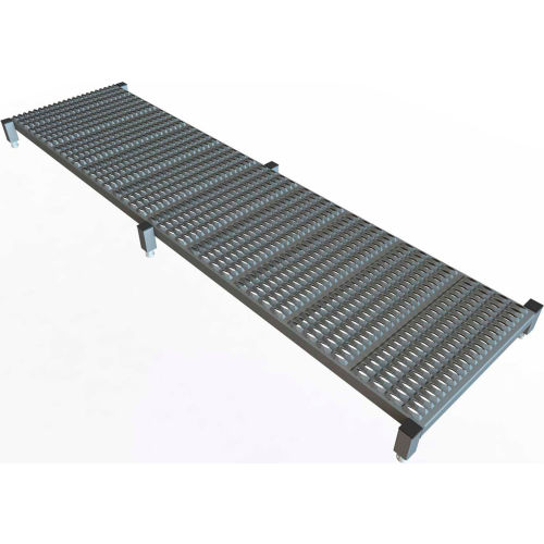 97 X 24 Inch Adjustable Height Steel Work Platform - 5"H To 8"H ...