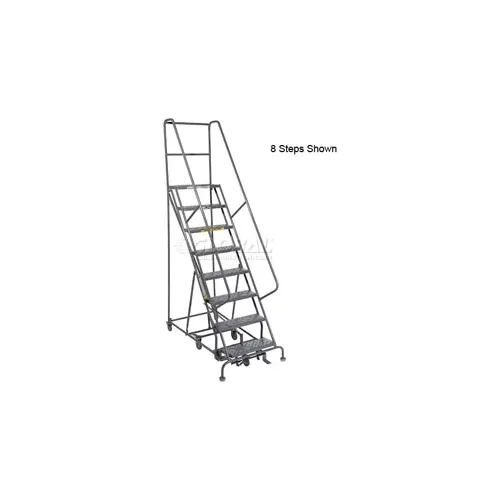 15 Step Steel Easy Turn Rolling Ladder - Standard Angle - KDED115246