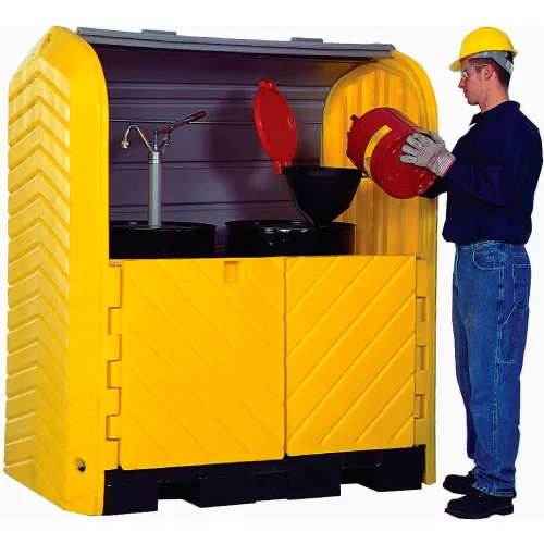 Ultra-Hard Top P2 Plus® 2 Drum Outdoor Locking Containment Unit 9613 ...