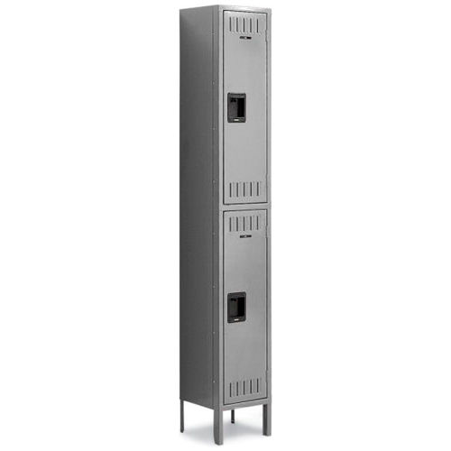 Tennsco® 2-Tier 2 Door Locker w/Legs, Recessed Handle, 12"Wx12"Dx36"H ...
