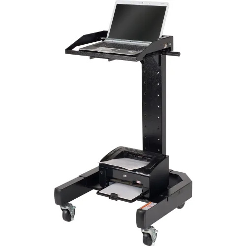Global Industrial™ Orbit Mobile Laptop Cart, Black