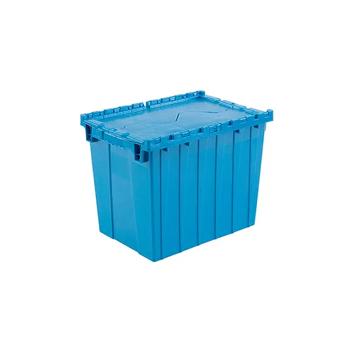 Global Industrial™ Plastic Attached Lid Shipping & Storage Container 21 ...