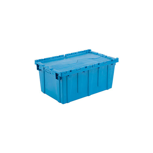 Global Industrial™ Plastic Attached Lid Shipping and Storage Container ...