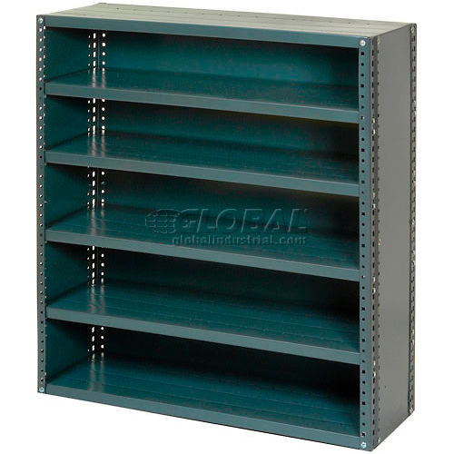 Global Industrial™ Steel Closed Shelving 6 Shelves No Bin - 36x12x39